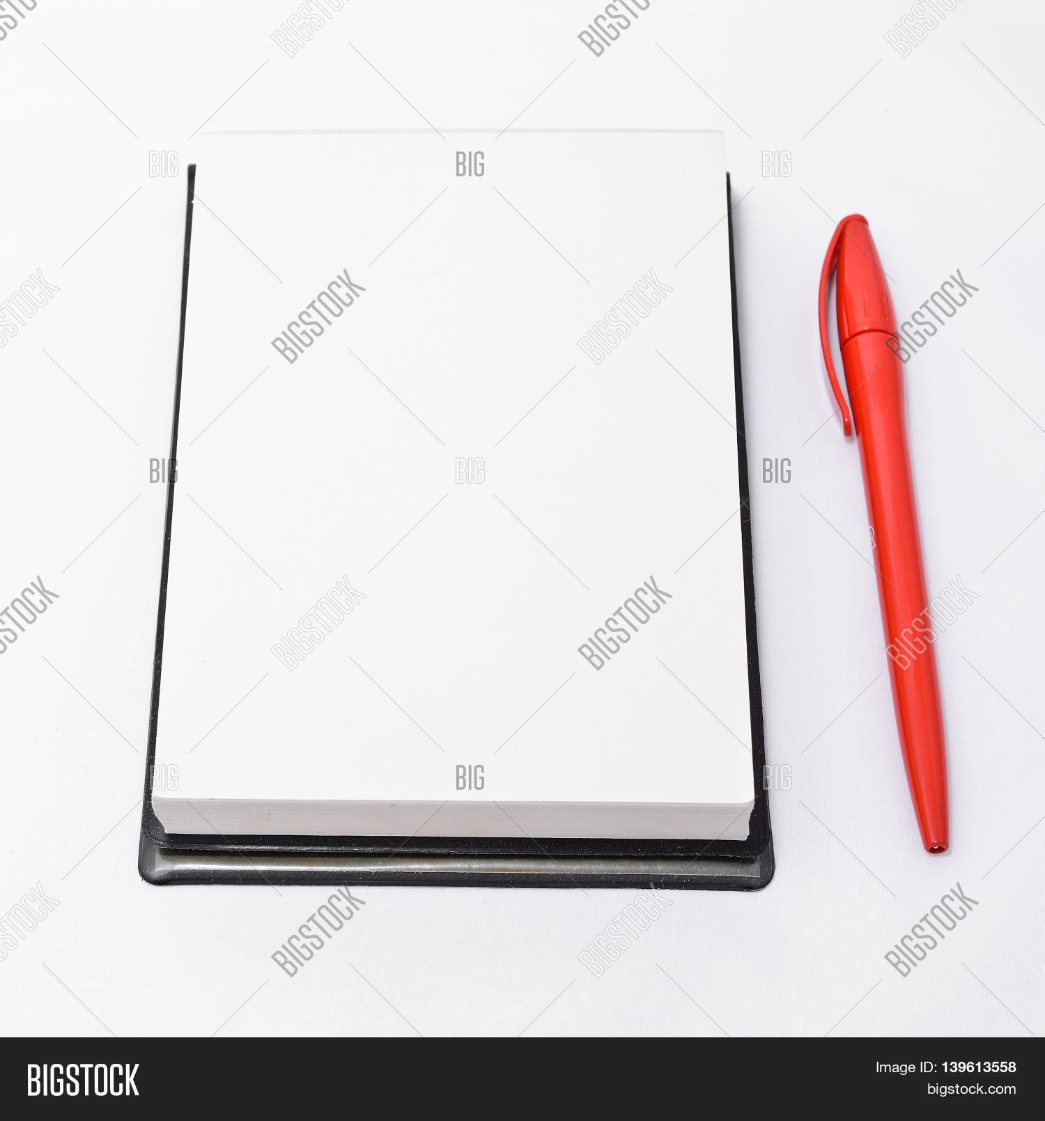 Open Notepad Red Pen Image & Photo (Free Trial) | Bigstock