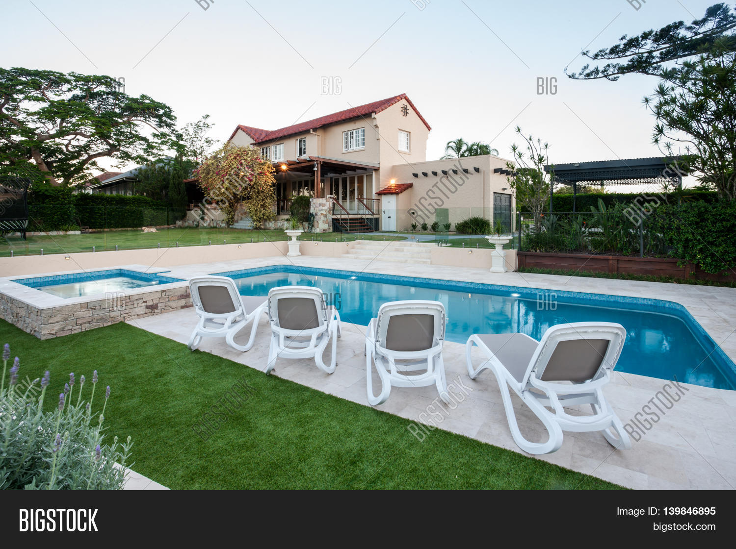 Modern Pool Front Image & Photo (Free Trial) | Bigstock