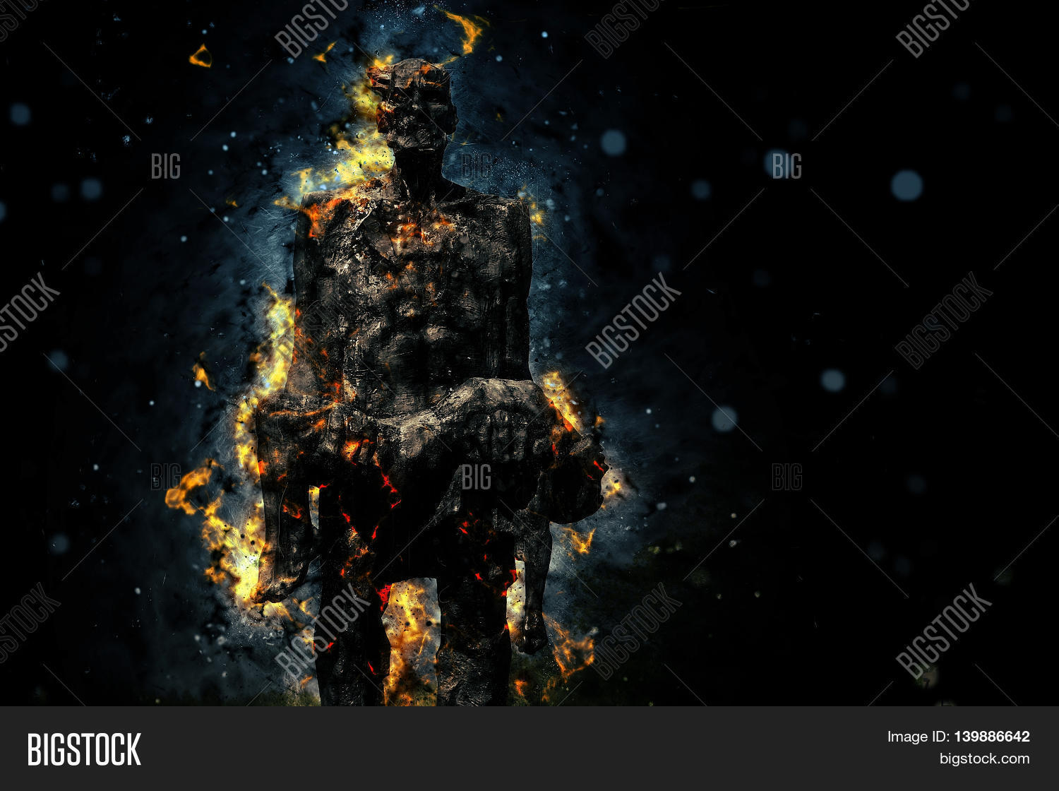Man Burnt Sacrifice Image & Photo (Free Trial) | Bigstock