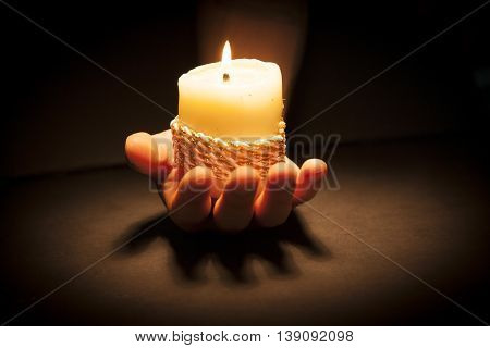 Praying Hands Candle Image & Photo (Free Trial) | Bigstock