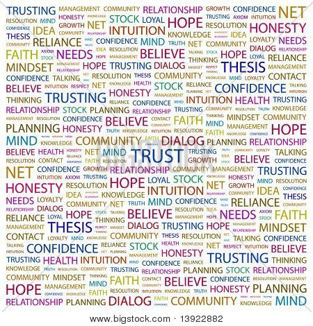 TRUST. Word Collage Vector & Photo (Free Trial) | Bigstock