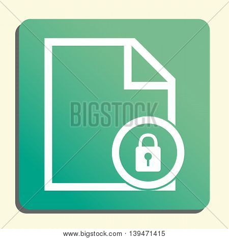 File Lock Icon Vector Vector & Photo (Free Trial) | Bigstock