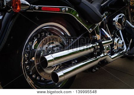Black Motorcycle Dual Image & Photo (Free Trial) | Bigstock