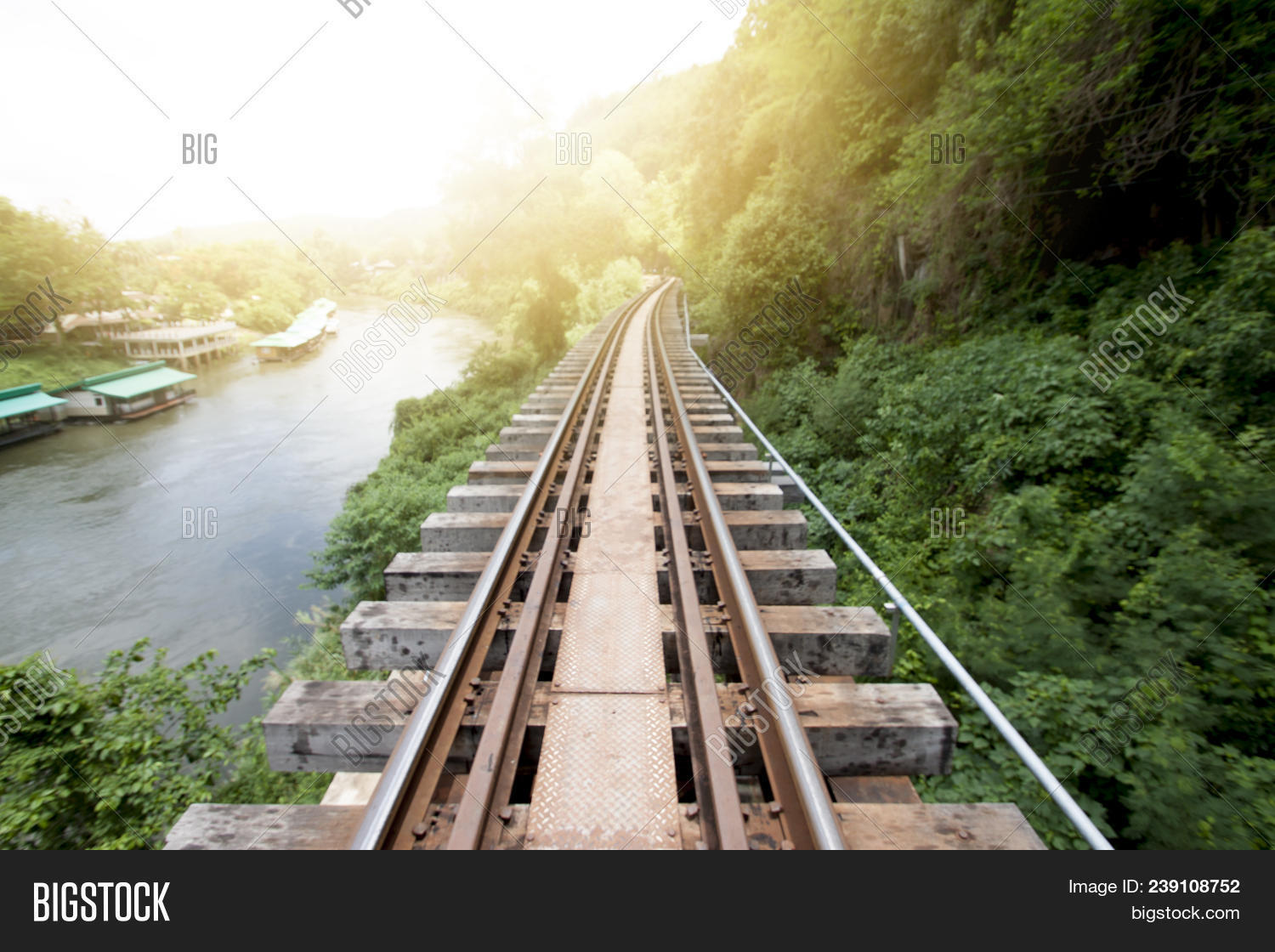 Railroad Tracks Above Image & Photo (Free Trial) | Bigstock