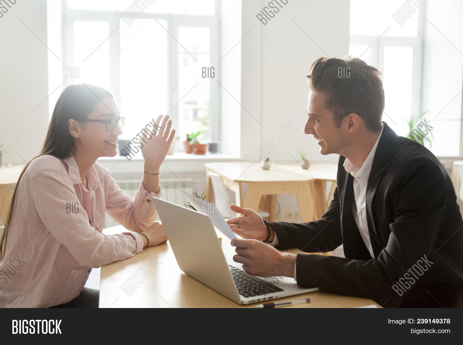 Hr Applicant Laughing Image & Photo (Free Trial) | Bigstock