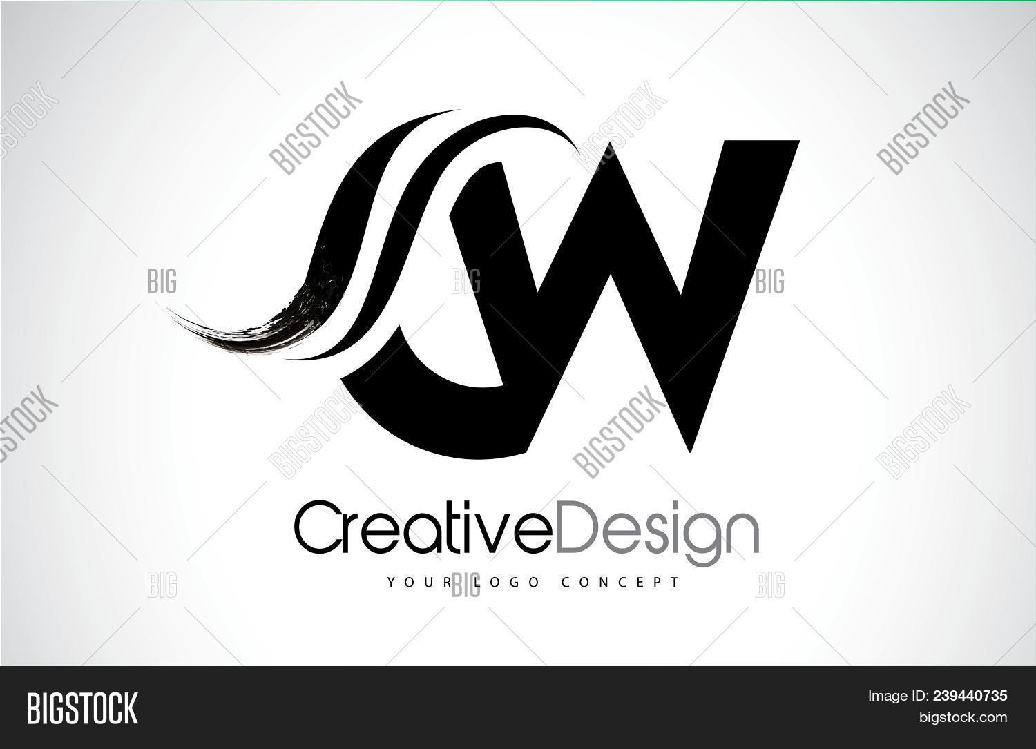 Cw C W Creative Vector & Photo (Free Trial) | Bigstock