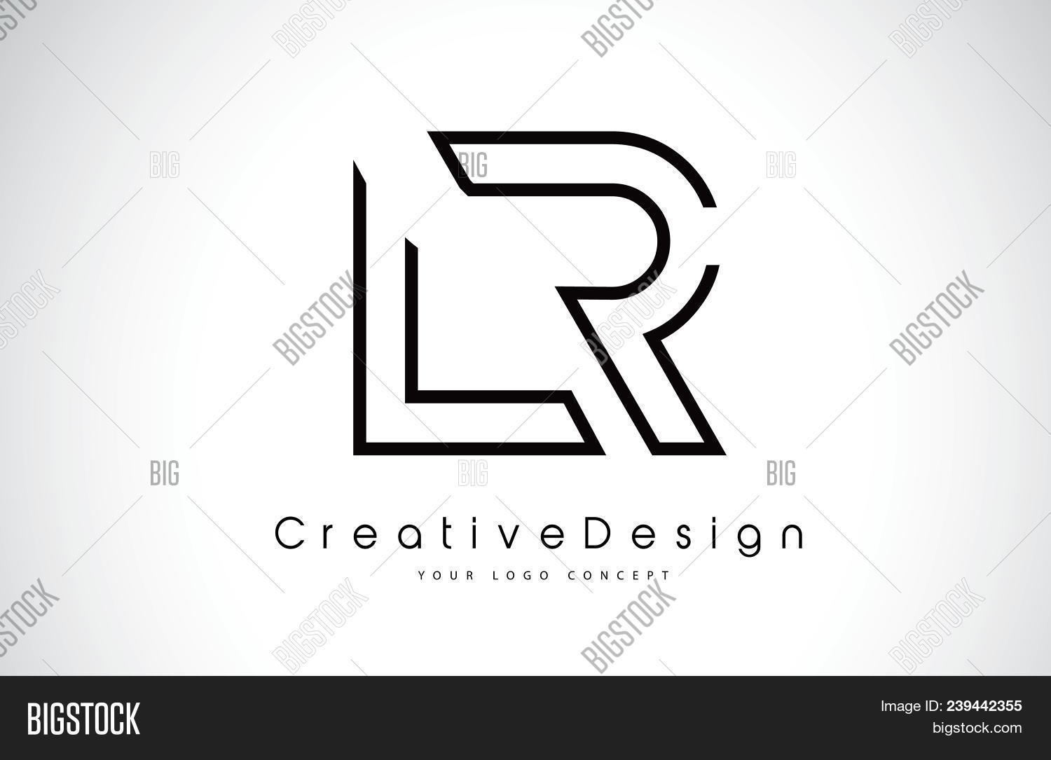 Lr Letter Logo Design Vector & Photo (Free Trial) | Bigstock