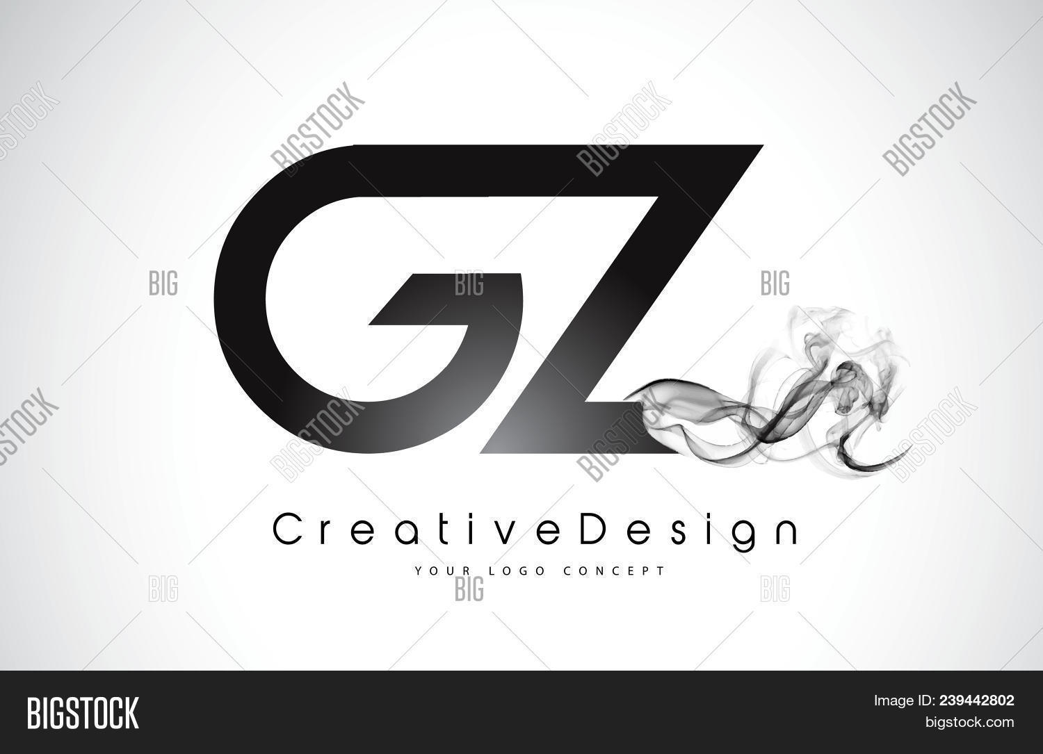 Gz Letter Logo Design Vector & Photo (Free Trial) | Bigstock