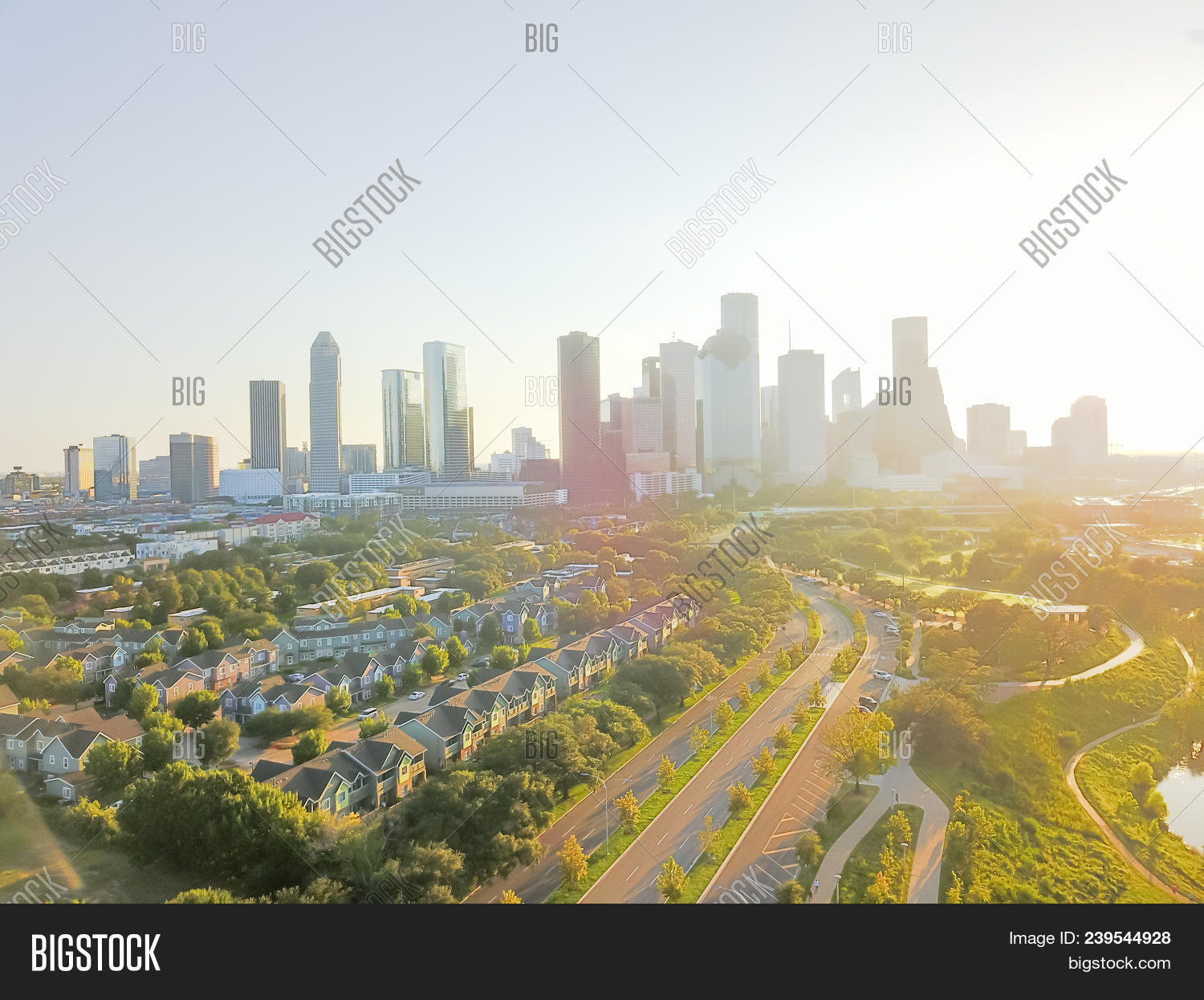 Aerial View Houston Image & Photo (Free Trial) | Bigstock