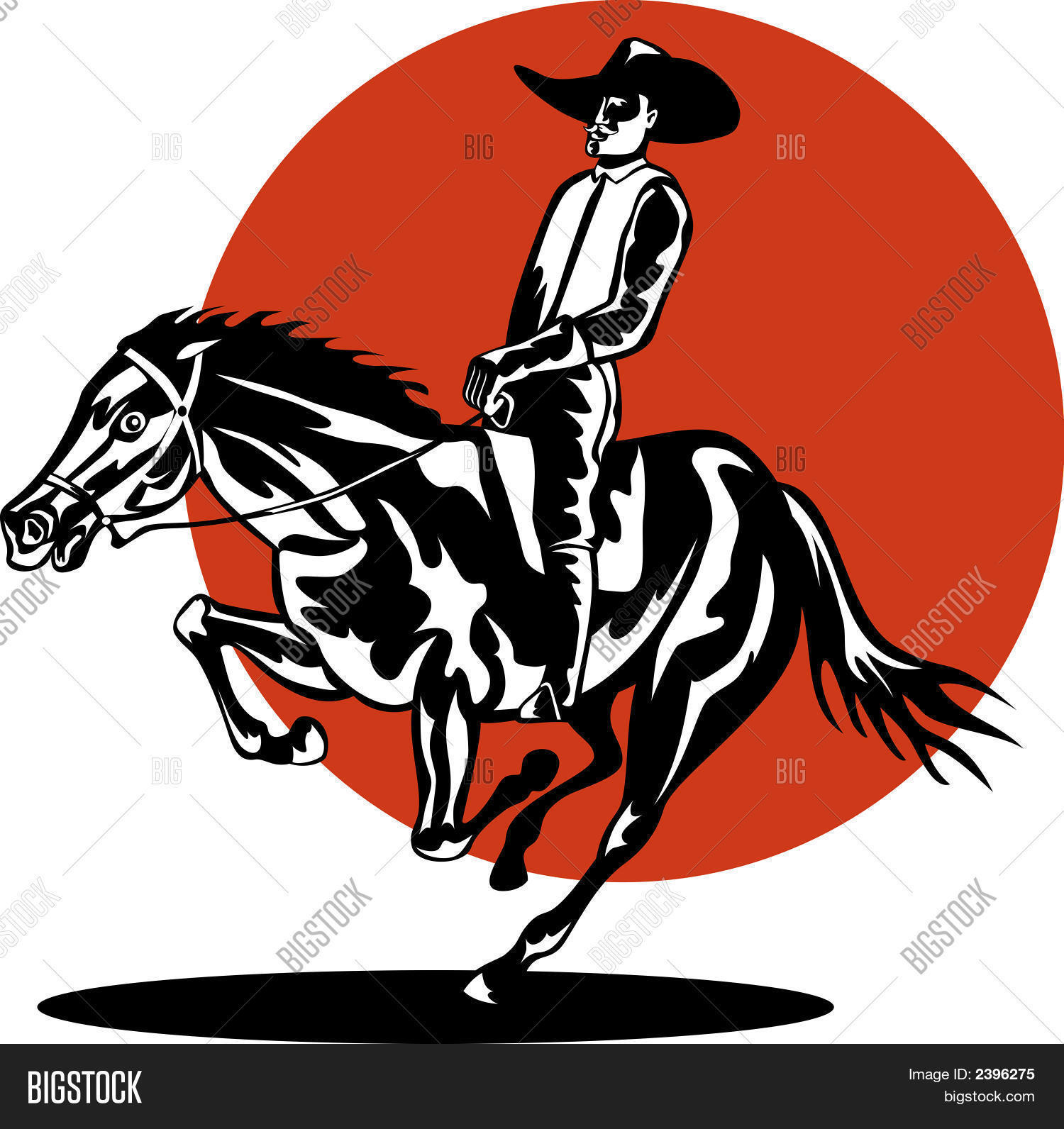 Rodeo Cowboy On Full Vector & Photo (Free Trial) | Bigstock