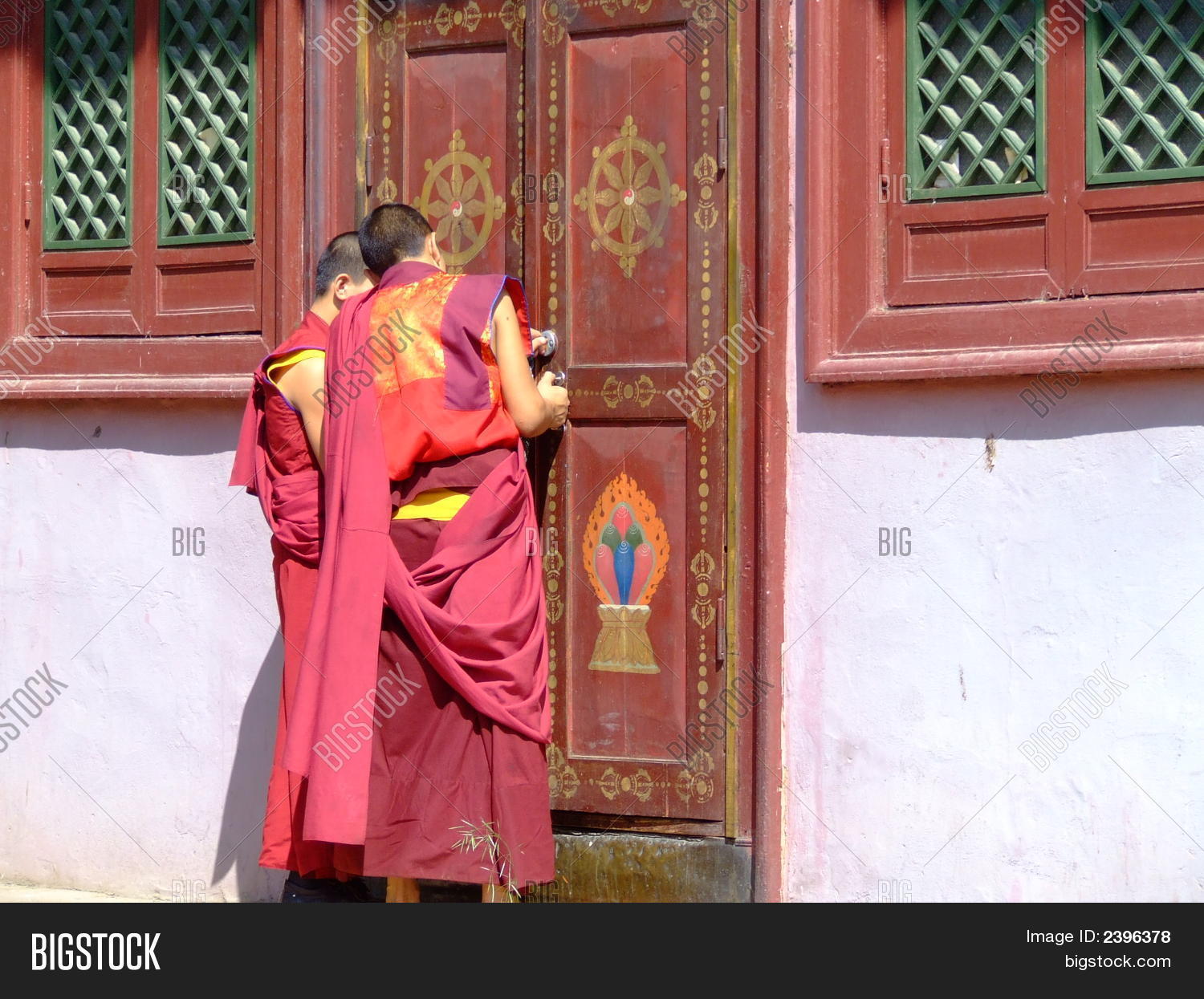Two Buddhist Monks Image & Photo (Free Trial) | Bigstock