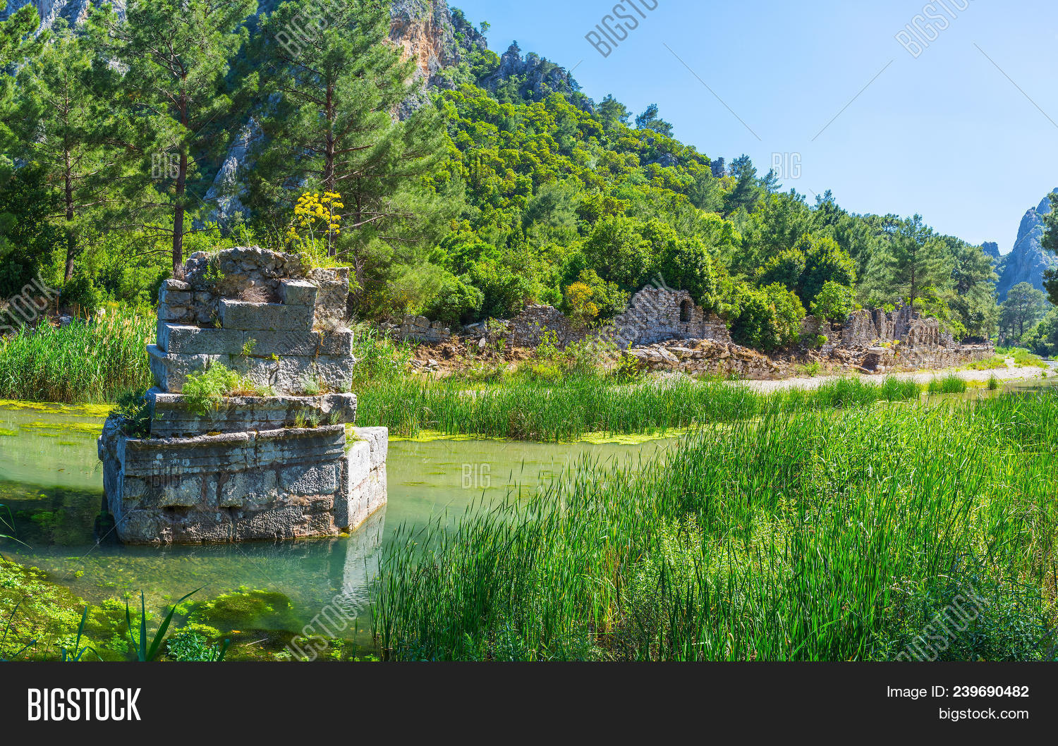 Ruins Ancient Bridge Image & Photo (Free Trial) | Bigstock