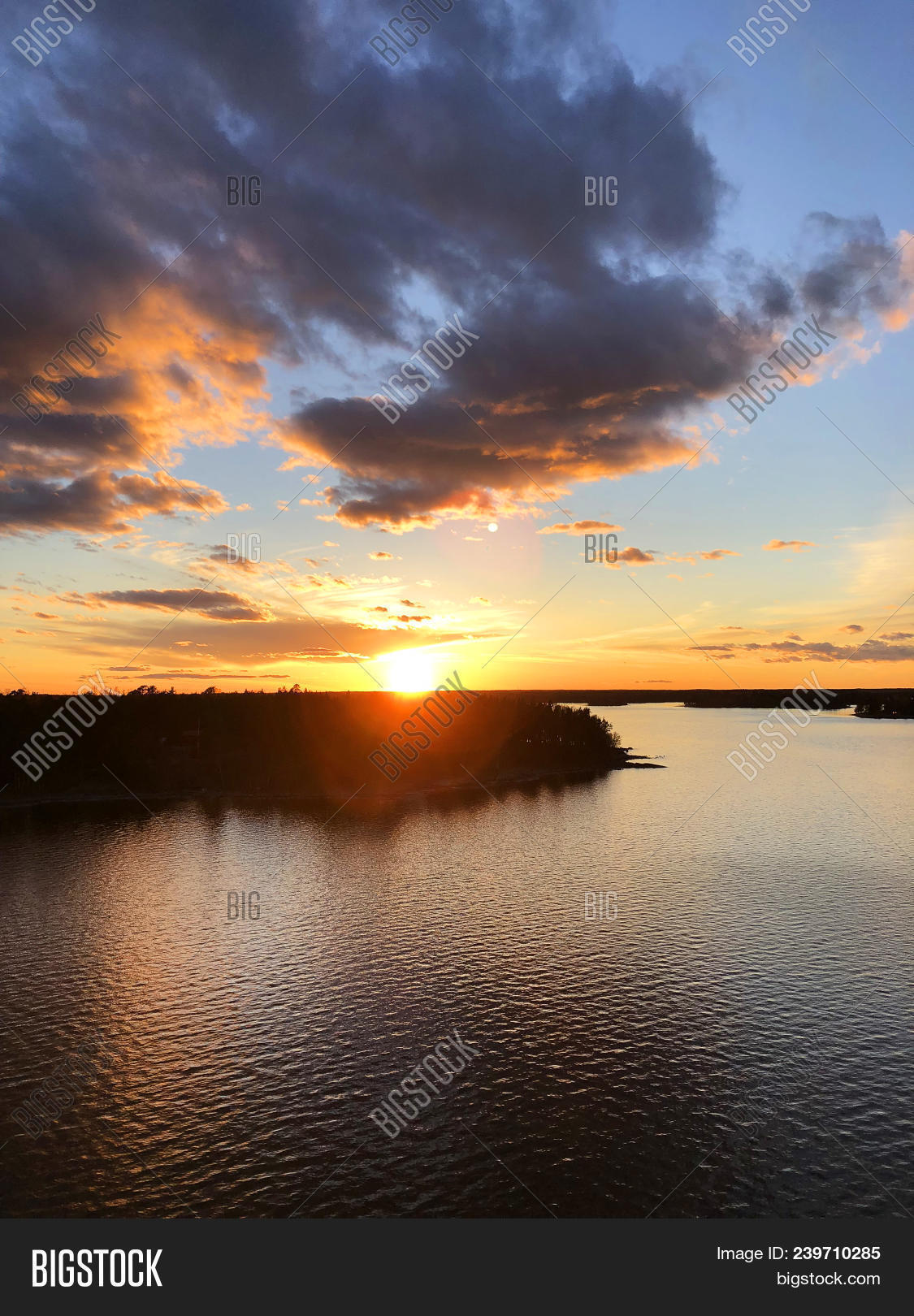 Aerial View Sunset Sky Image & Photo (Free Trial) | Bigstock