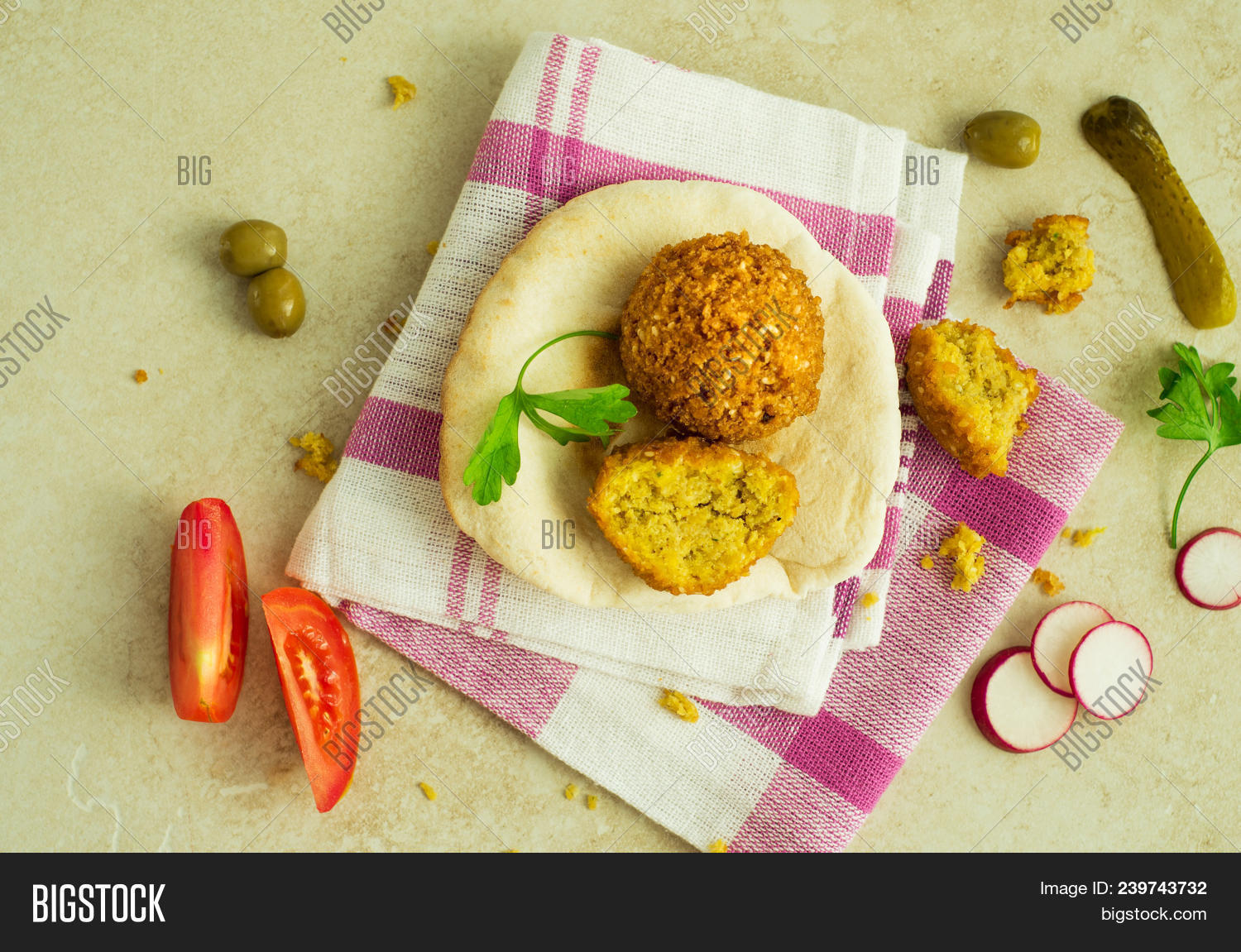 Fried Falafel Kuboos, Image & Photo (Free Trial) | Bigstock