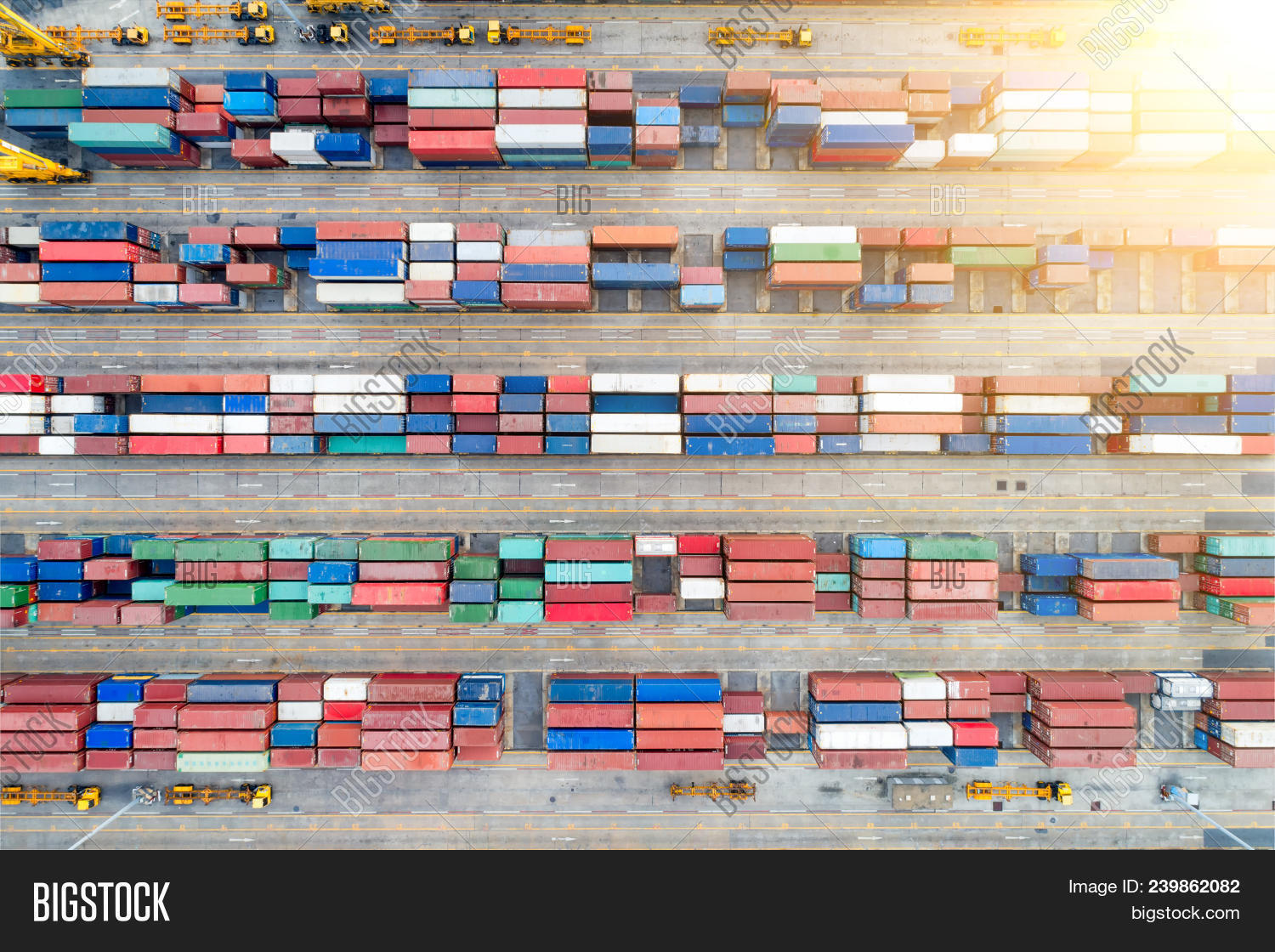 Containers Yard Port Image & Photo (Free Trial) | Bigstock