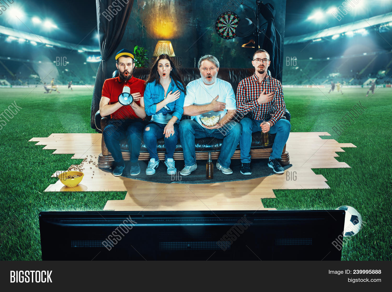 Ardent Fans Sitting On Image & Photo (Free Trial) | Bigstock