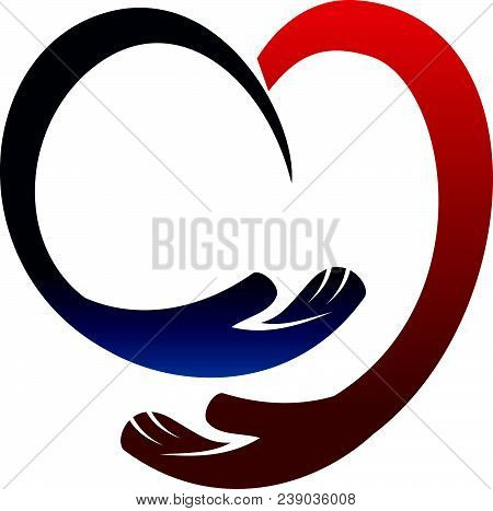 Hand Love Logo Design Vector & Photo (Free Trial) | Bigstock