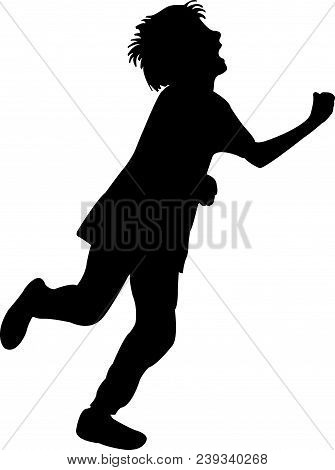 Boy Screaming Running Vector & Photo (Free Trial) | Bigstock