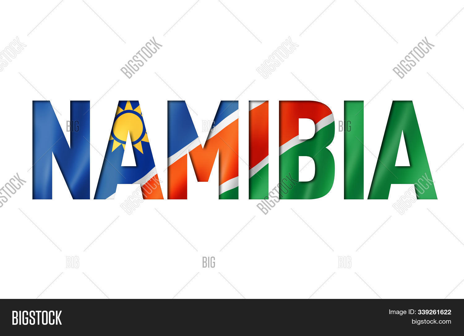Namibian Flag Text Image & Photo (Free Trial) | Bigstock