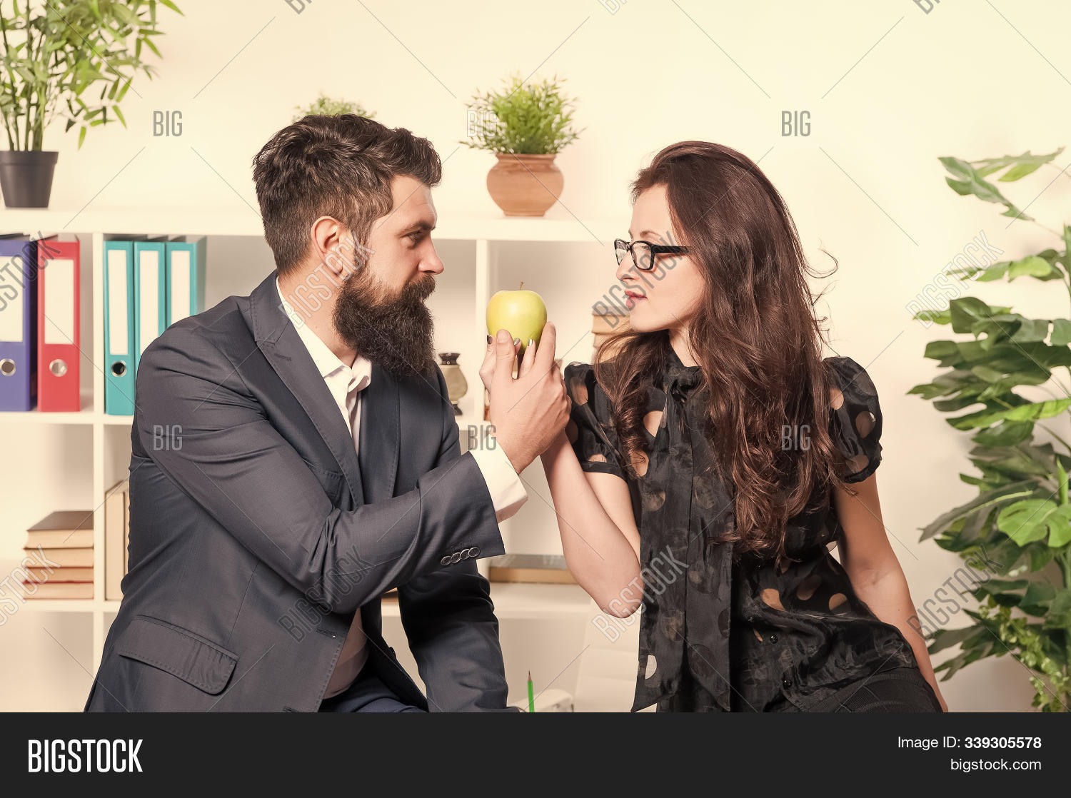 Office Lunch. Couple Image & Photo (Free Trial) | Bigstock