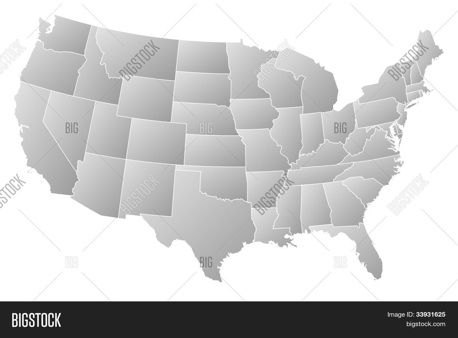 Map United States Image & Photo (Free Trial) | Bigstock