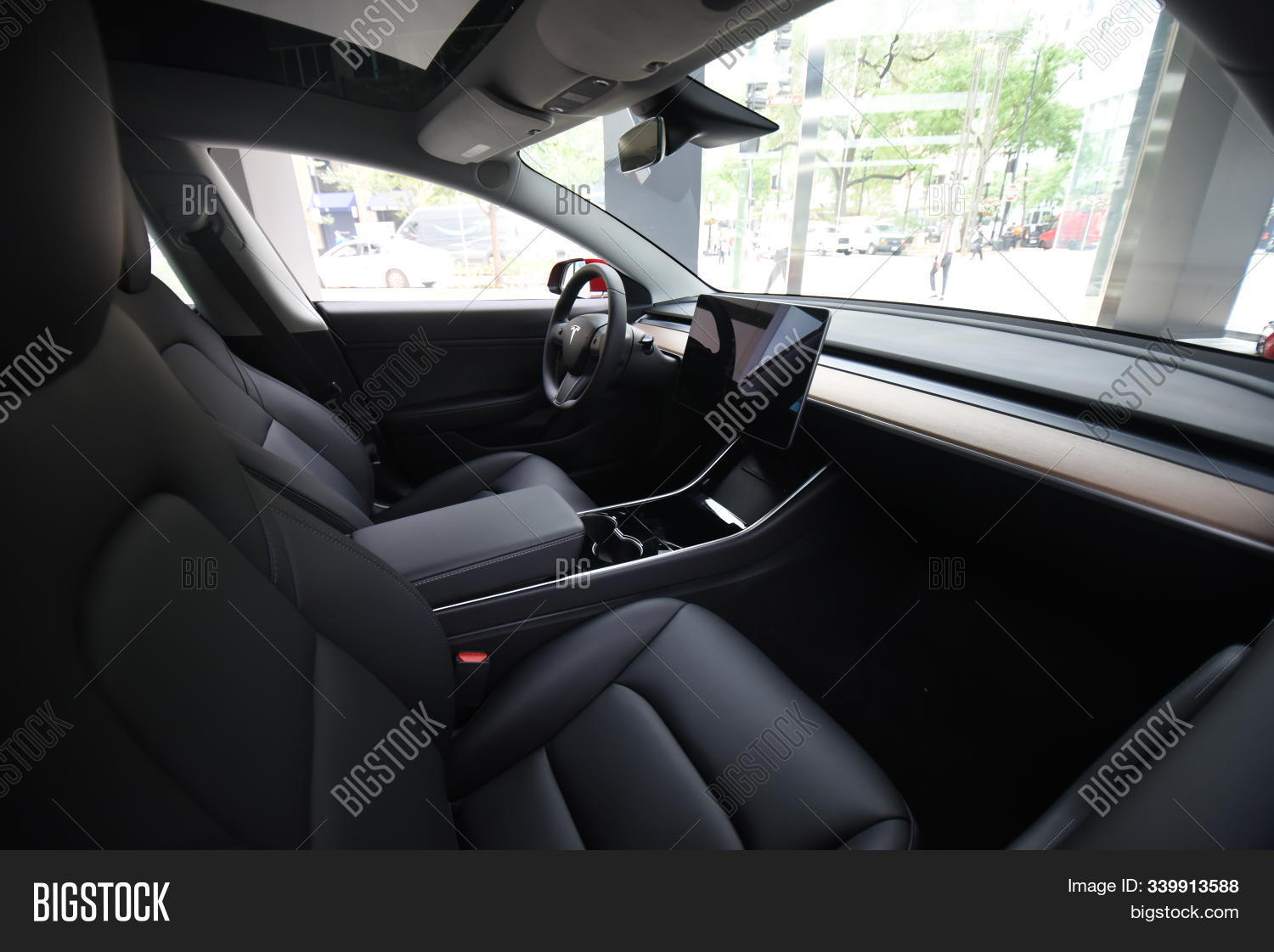 Tesla Red Model 3 All Image & Photo (Free Trial) | Bigstock