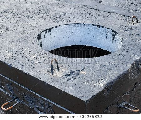 Manhole Concrete Block Image & Photo (Free Trial) | Bigstock