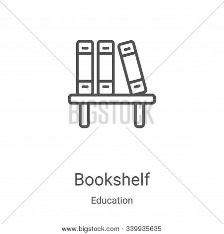 Bookshelf Icon Vector & Photo (Free Trial) | Bigstock