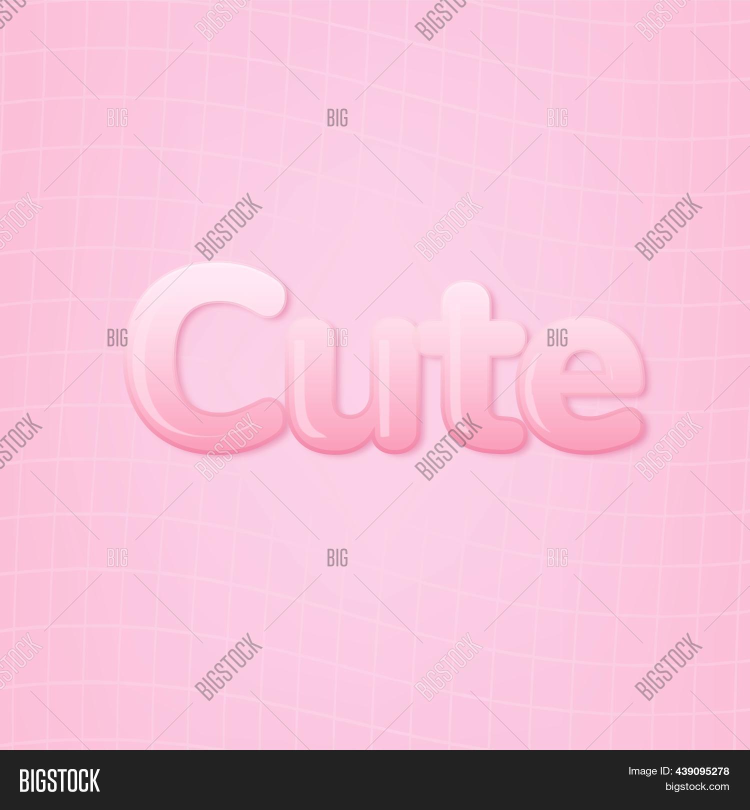 3D Cute Word Pink Image & Photo (Free Trial) | Bigstock