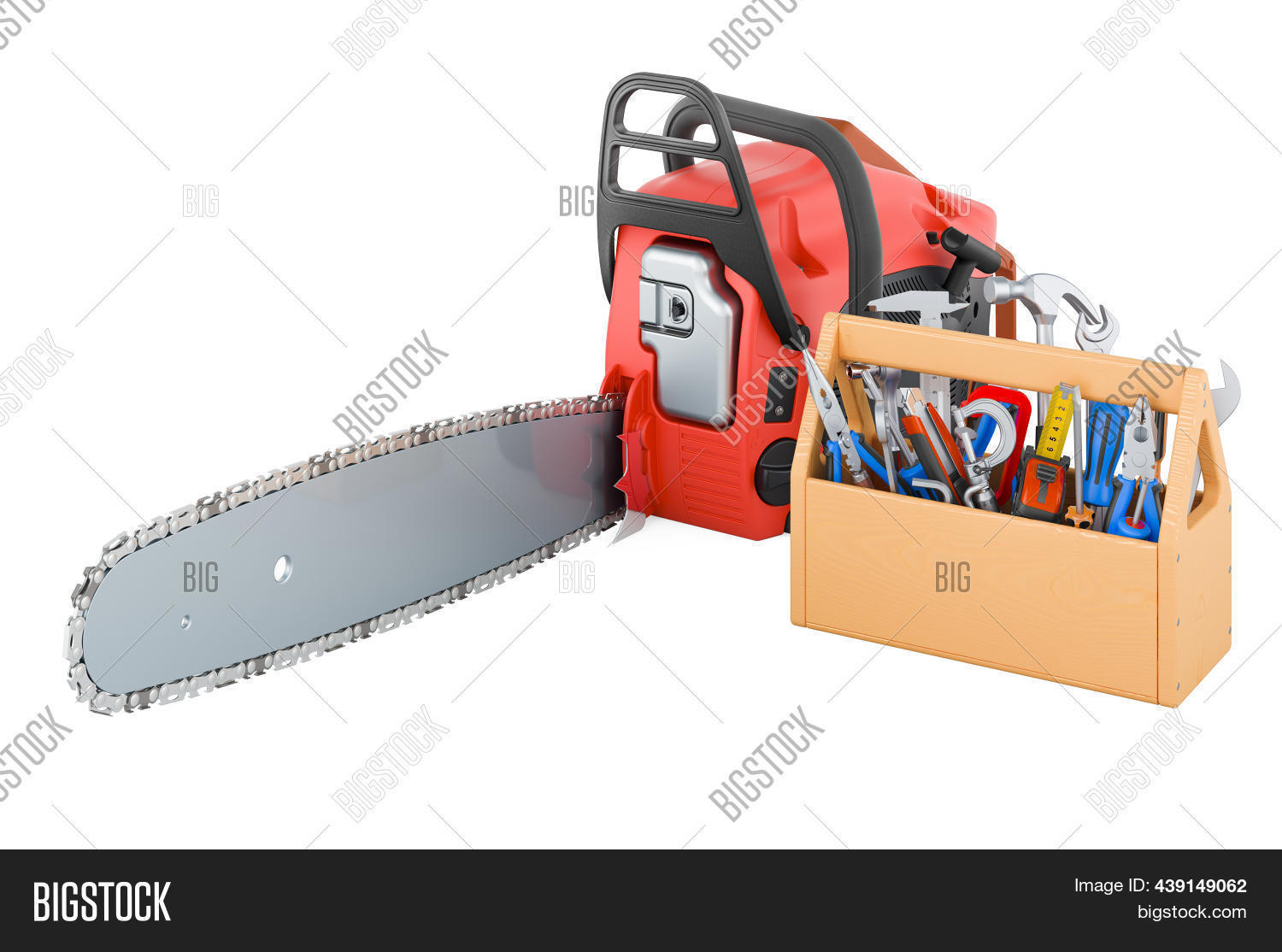 Chainsaw Toolbox. Image & Photo (Free Trial) | Bigstock