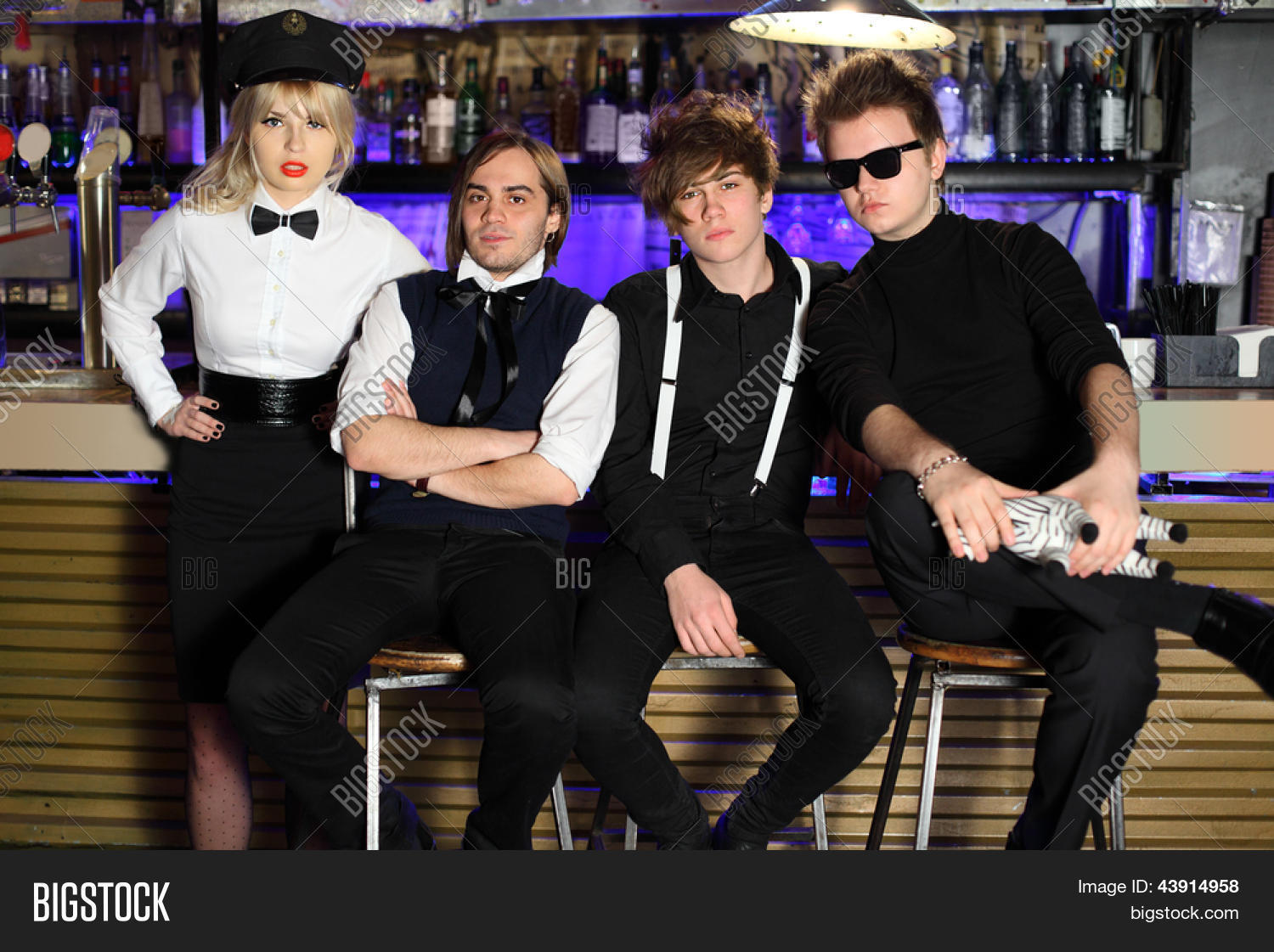 Four Young Rock Band Image & Photo (Free Trial) | Bigstock