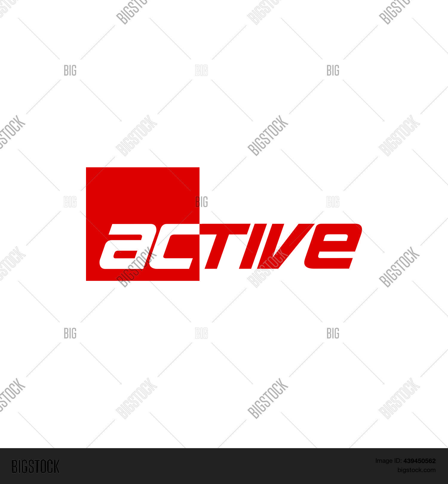 Active Brand Logo Red Vector & Photo (Free Trial) | Bigstock