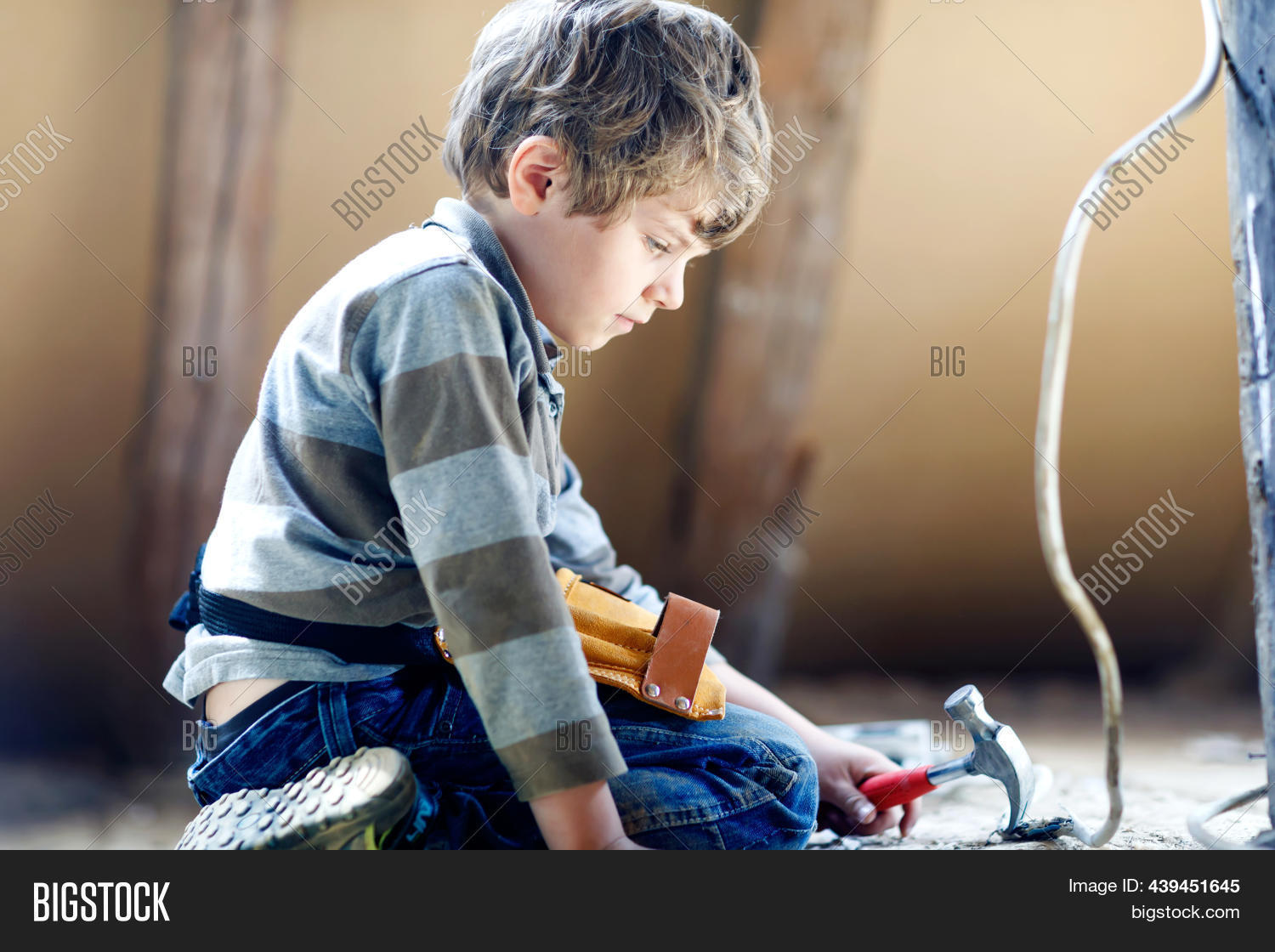 Little Kid Boy Helping Image & Photo (Free Trial) | Bigstock