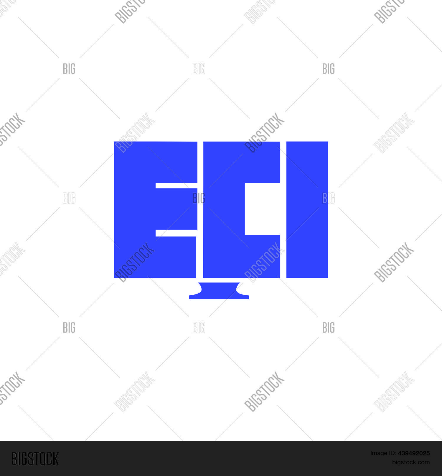 Eci Letters Computer Vector & Photo (Free Trial) | Bigstock