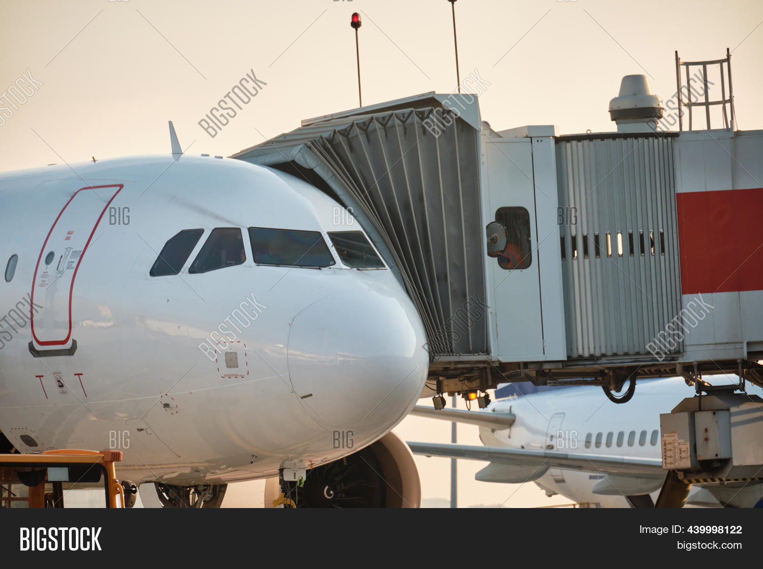Plane Jetway Evening. Image & Photo (Free Trial) | Bigstock