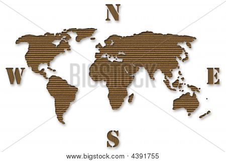 Cardboard World Map Image & Photo (Free Trial) | Bigstock