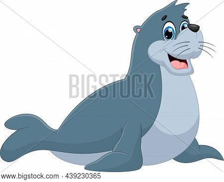 Cute Sea Lion Cartoon Vector & Photo (Free Trial) | Bigstock
