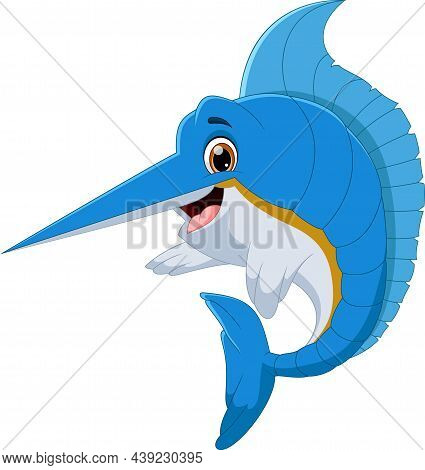 Marlin Fish Cartoon Vector & Photo (Free Trial) | Bigstock