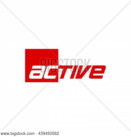 Active Brand Logo Red Vector & Photo (Free Trial) | Bigstock