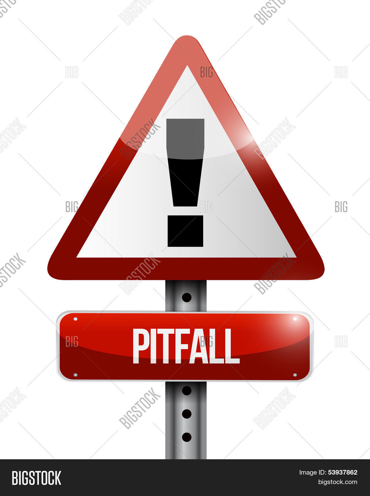 Pitfall Warning Road Image & Photo (Free Trial) | Bigstock