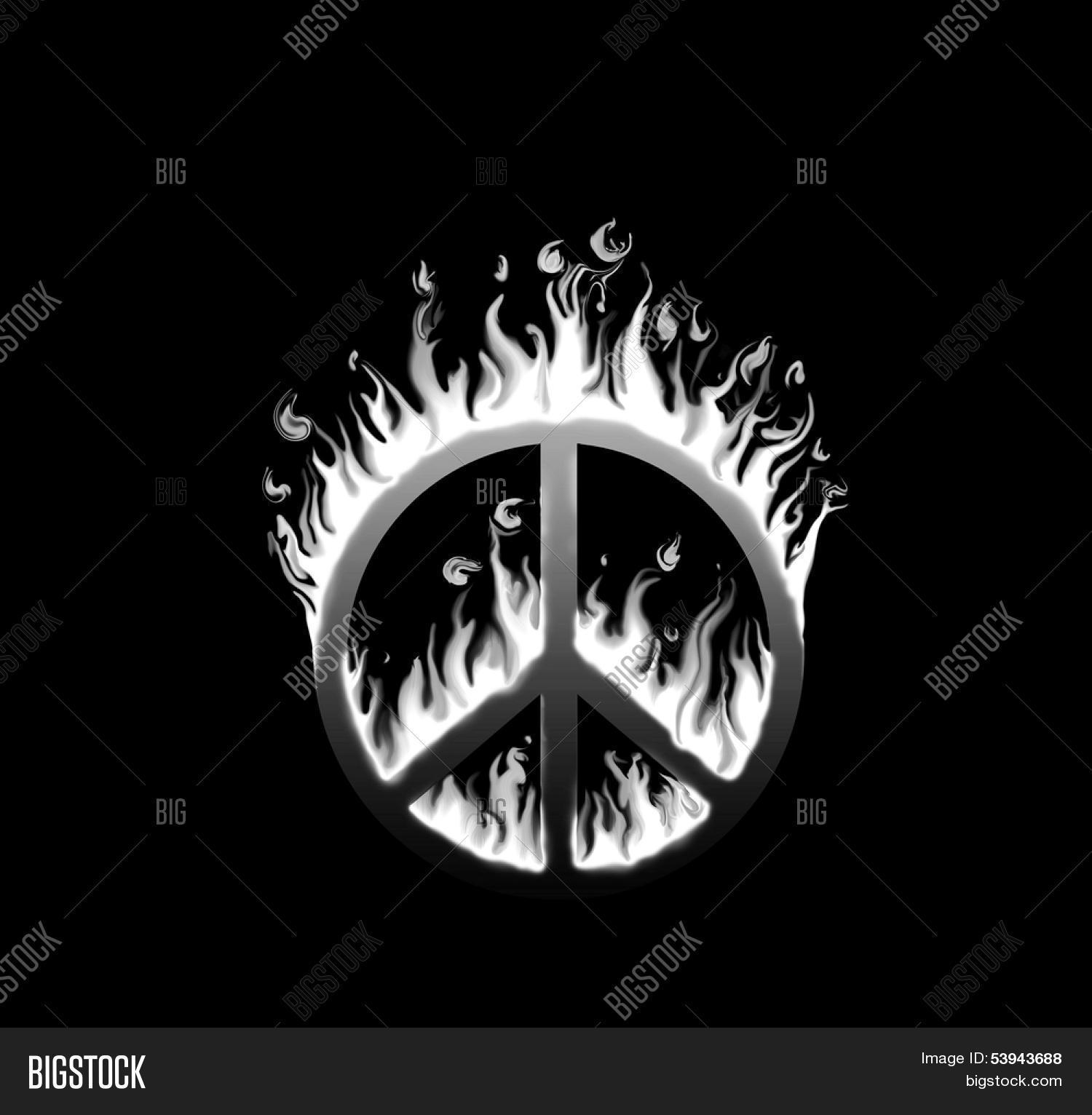 Symbol Peace Engulfed Image & Photo (Free Trial) | Bigstock