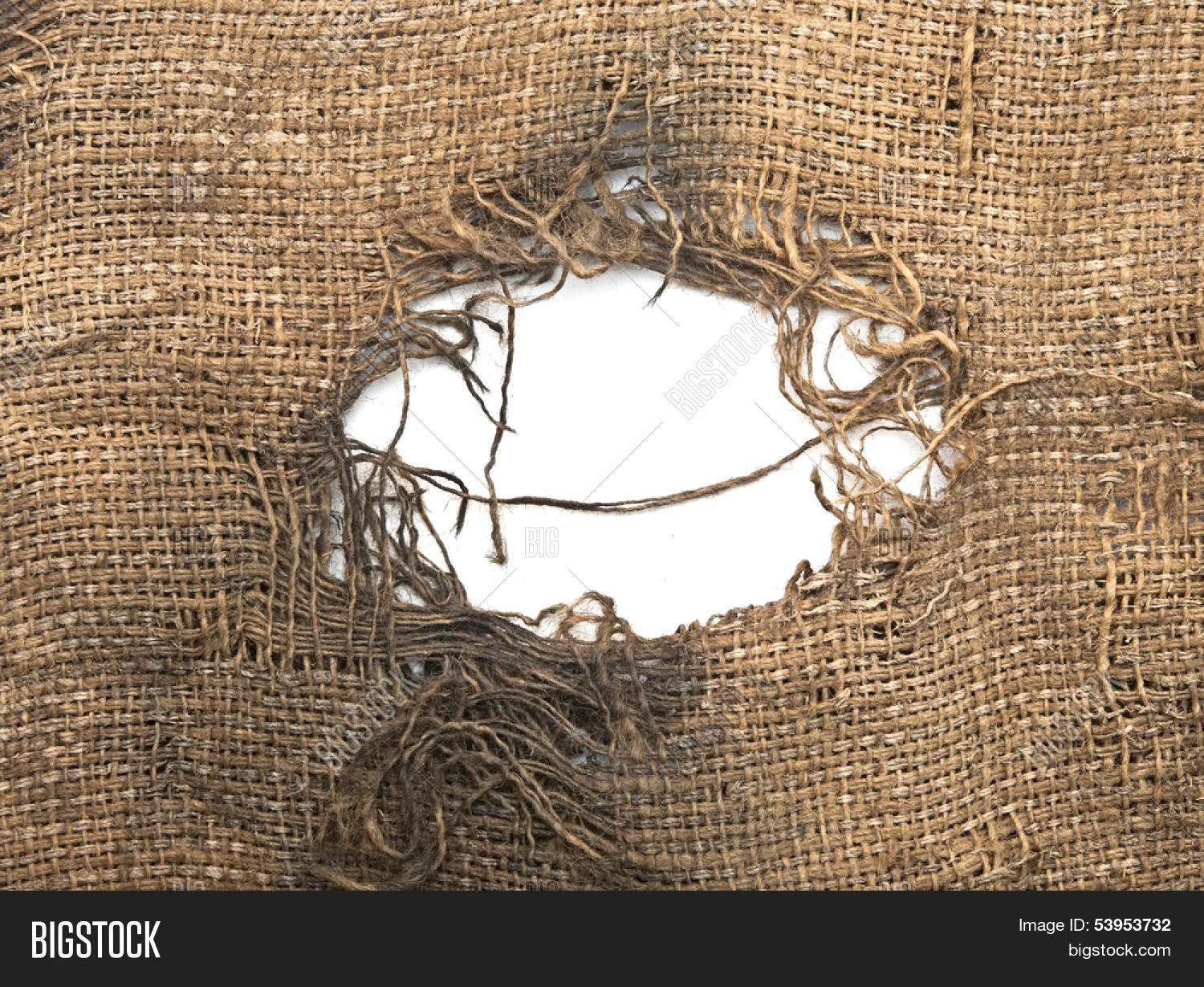 Torn Burlap Decayed. Ragged Linen Image & Photo | Bigstock