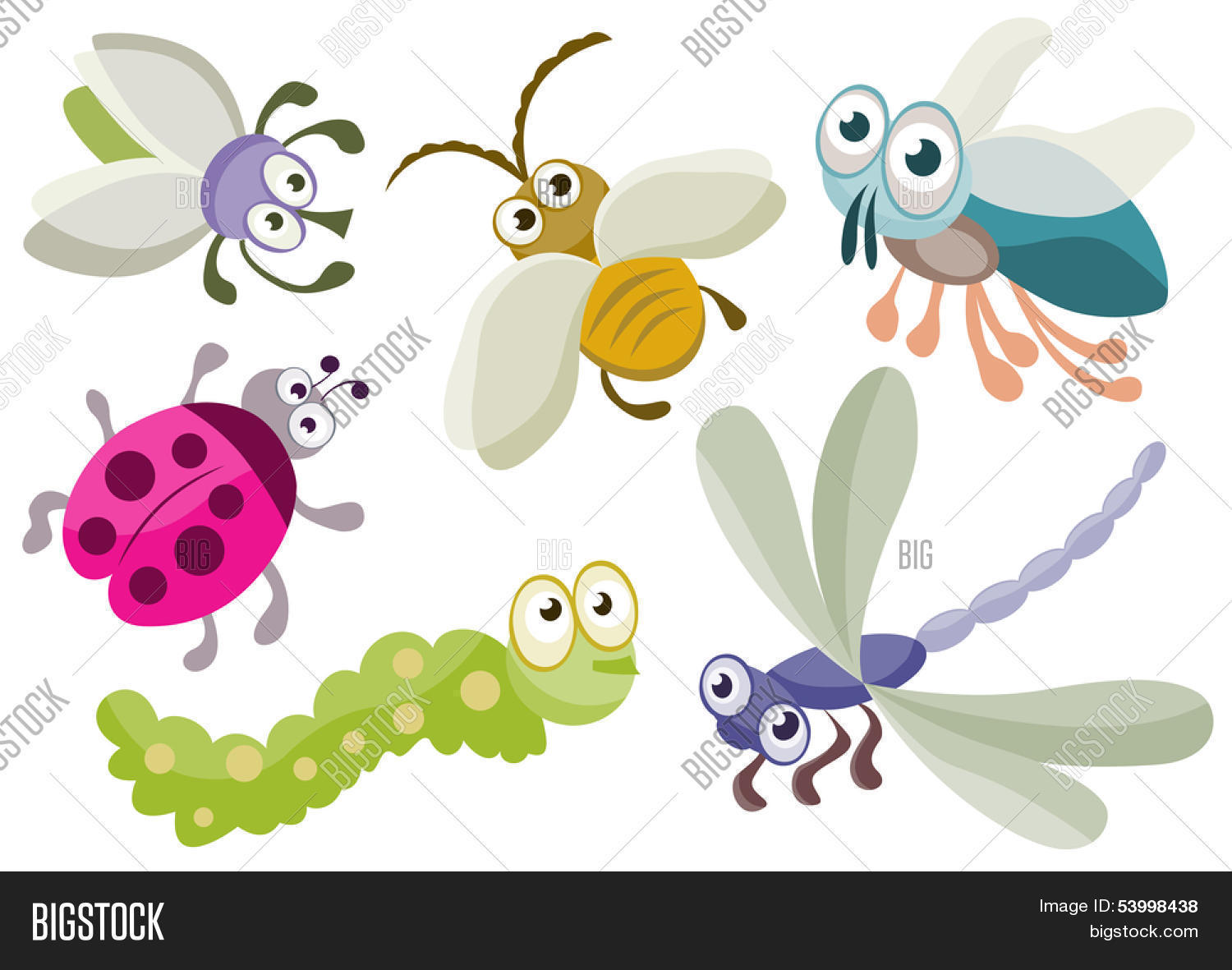 Cartoon Insects. Vector & Photo (Free Trial) | Bigstock