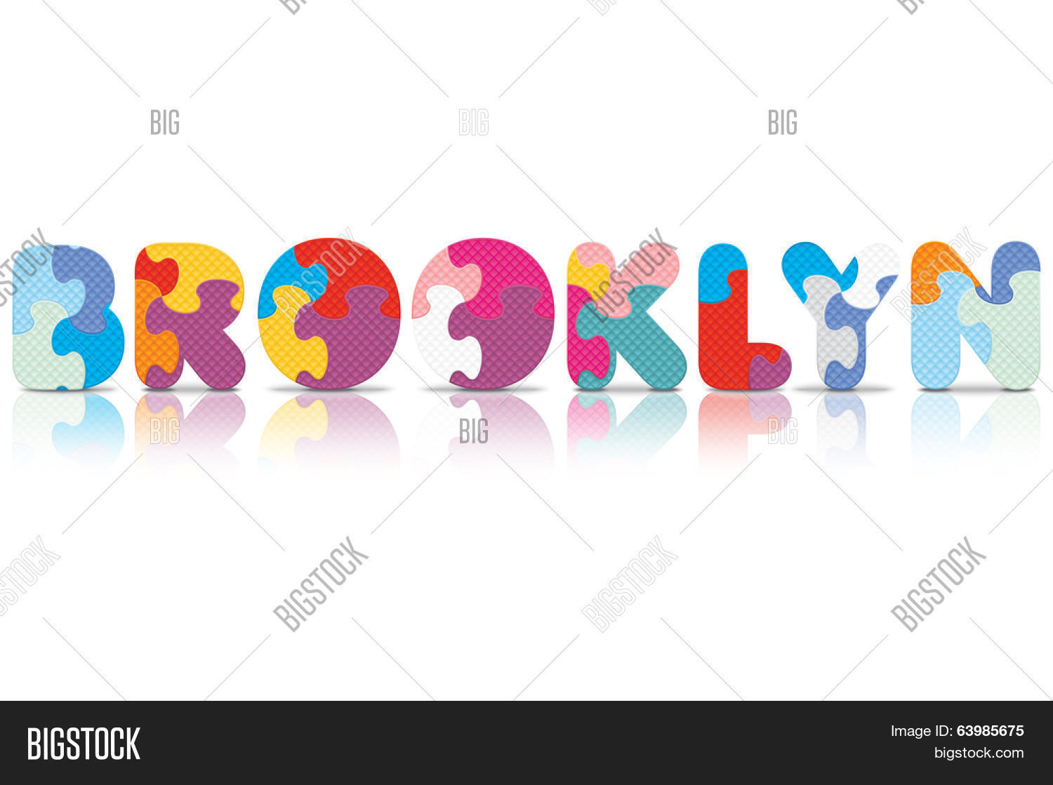 BROOKLYN Written Vector & Photo (Free Trial) | Bigstock