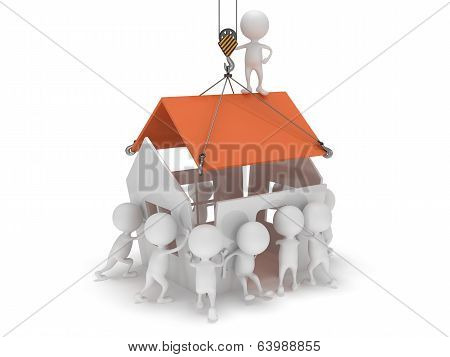 3D People Build House Image & Photo (Free Trial) | Bigstock