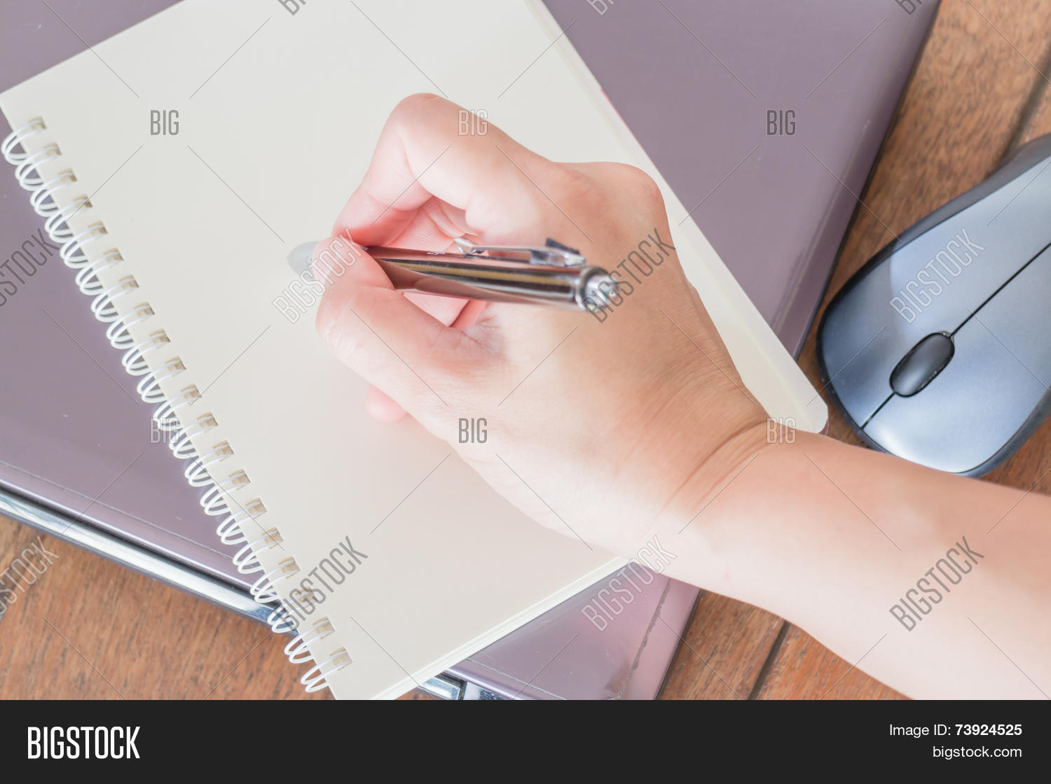 Hand Writing On Note Image & Photo (Free Trial) | Bigstock