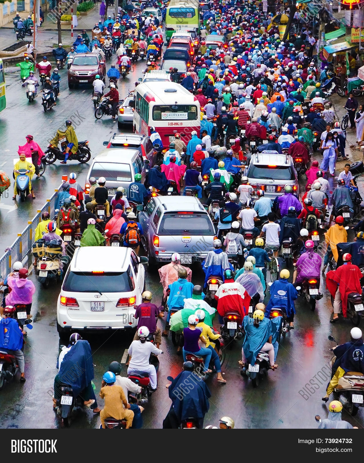 Traffic Jam, Asia City Image & Photo (Free Trial) | Bigstock