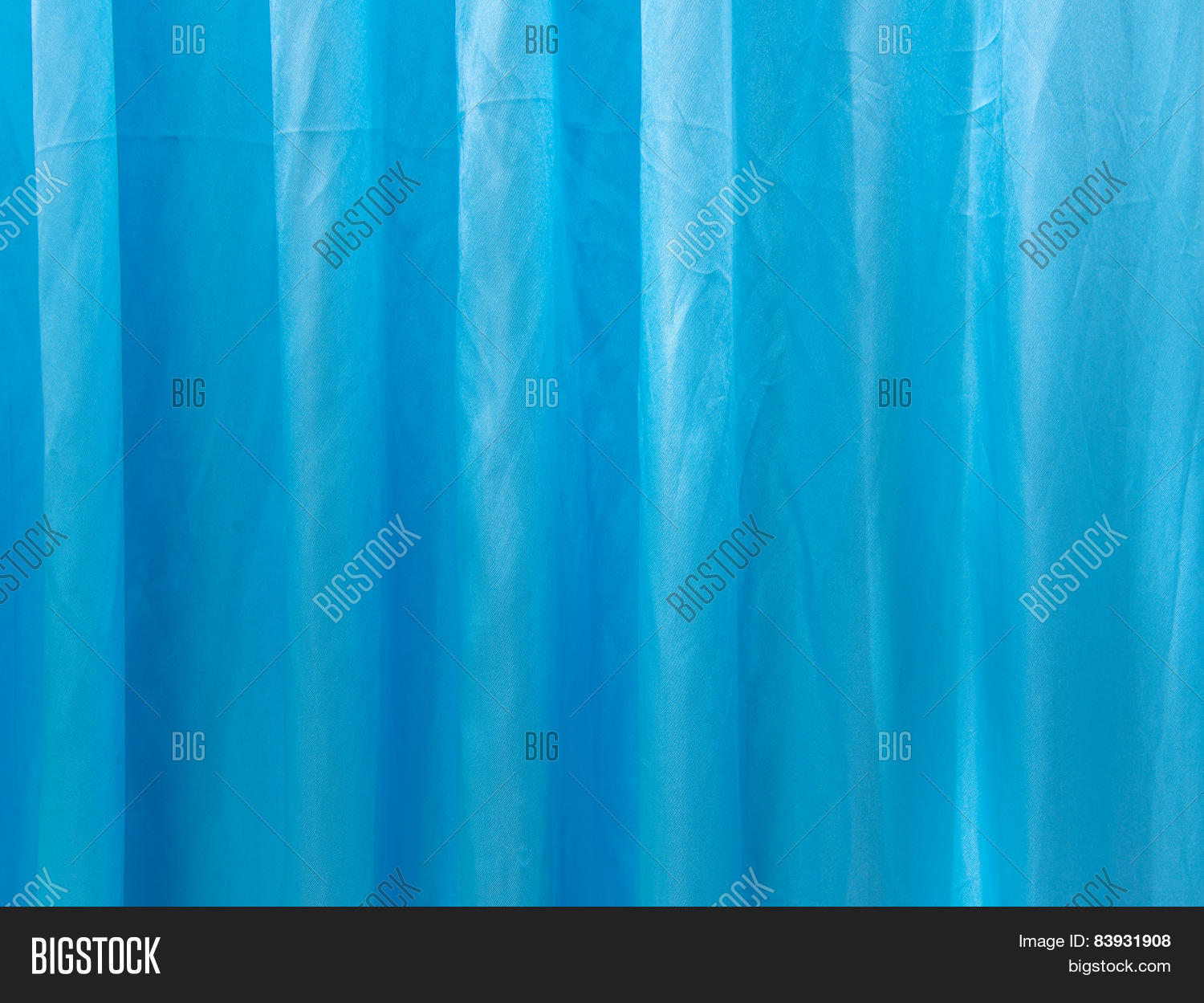 Blue Curtain Fabric Image & Photo (Free Trial) | Bigstock