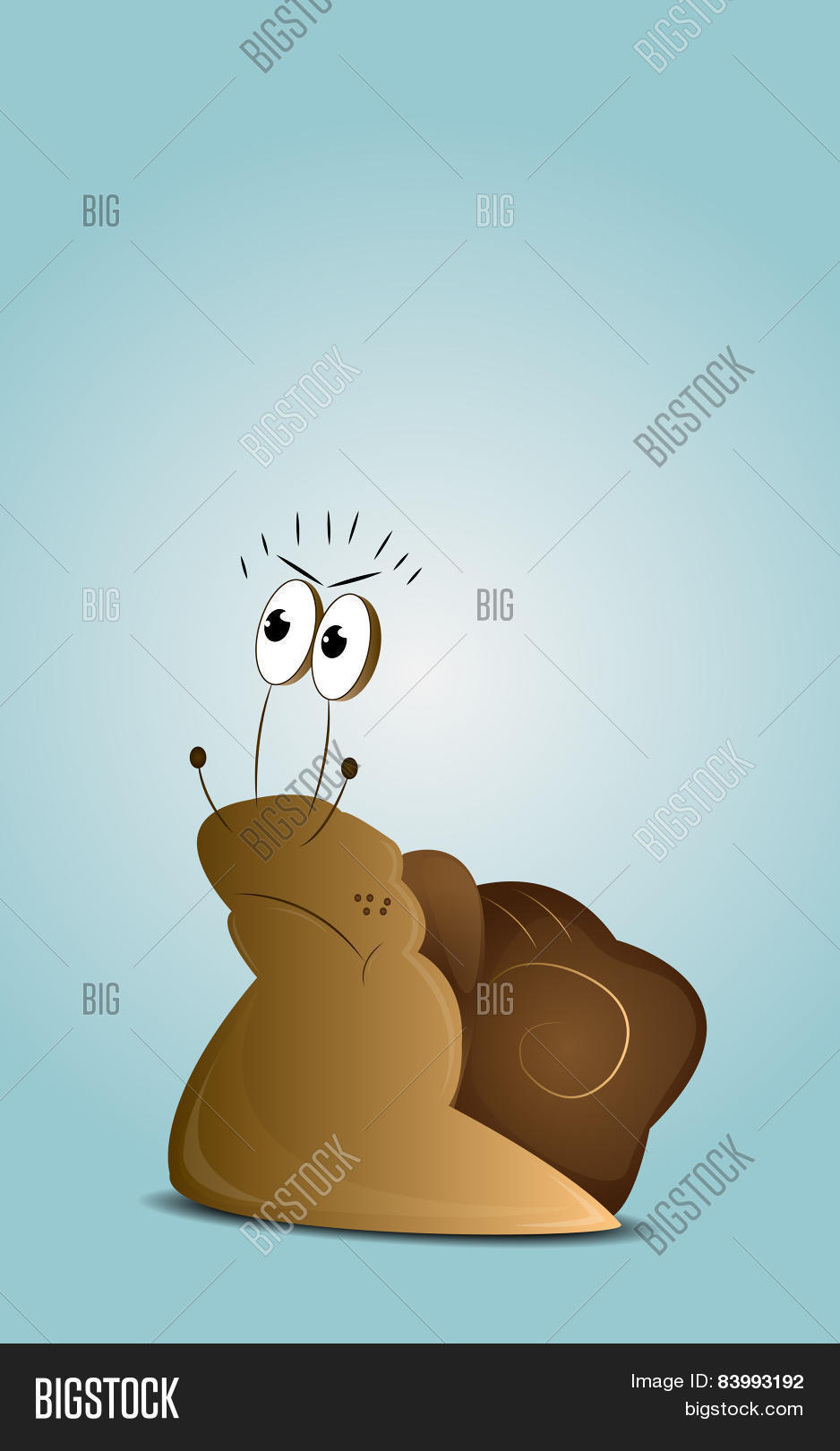Cartoon Angry Snail Vector & Photo (Free Trial) | Bigstock