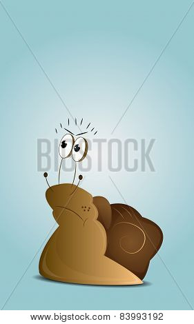 Cartoon Angry Snail Vector & Photo (Free Trial) | Bigstock